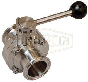 B5107S300CC-A Dixon Valve 3" 316L Stainless Steel Sanitary Clamp End B