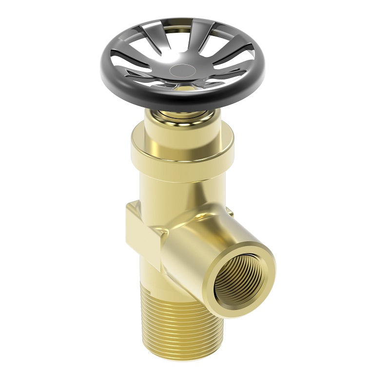 7509 by Danfoss | Truck Valve | 90° Elbow | 3/8" Female NPTF x 3/8" Ma