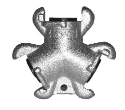 TWC by Jason Industrial | Universal Air Coupling | 2 Lug | 3 Way Conne